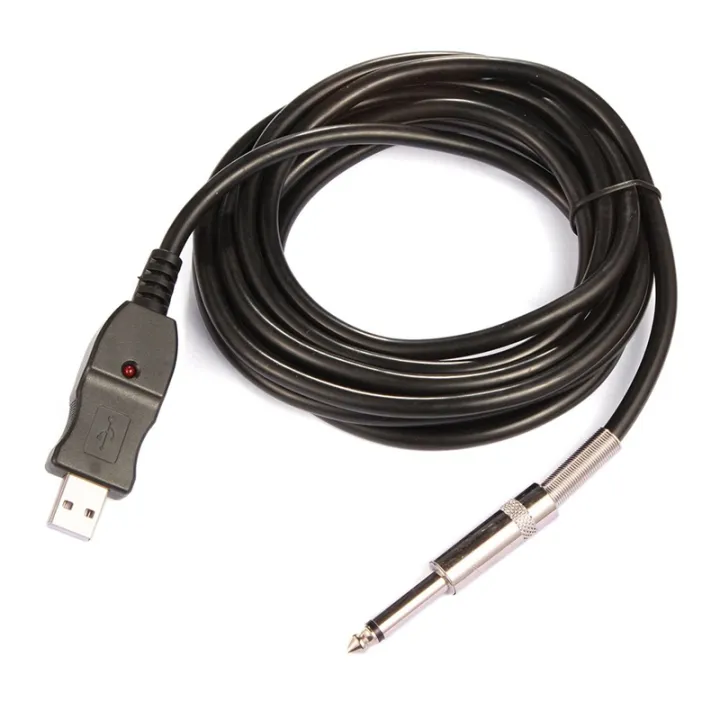 3 Meters Guitar to PC USB Recording Cable Lead Adaptor Converter ...