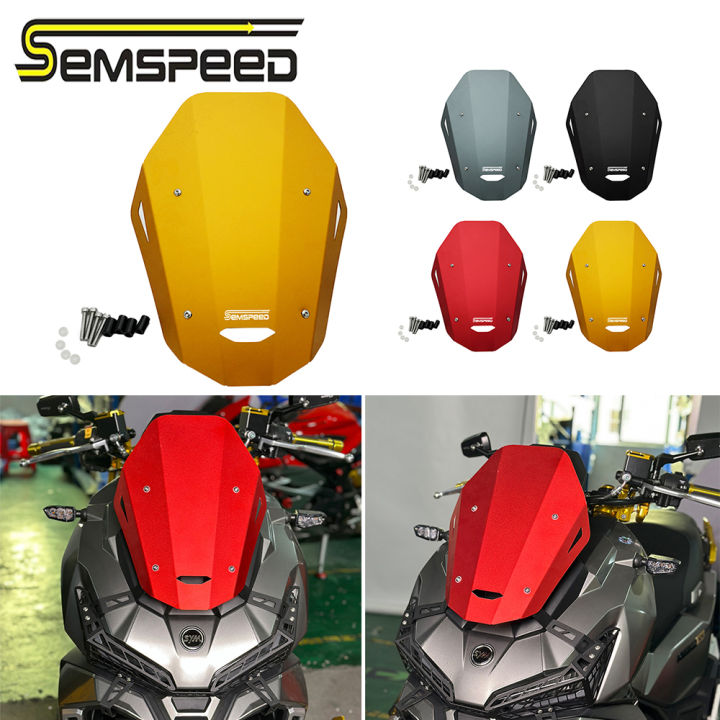 SEMSPEED CNC Front Windscreen Windshield Wind Shield Airflow For SYM ...