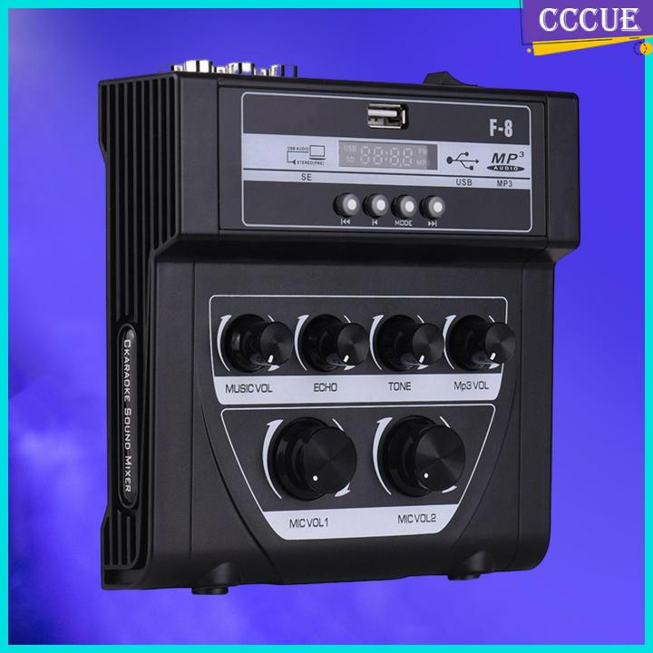 CCCUE Compact Mic Mixer Audio Sound Mixing Board Portable Professional ...