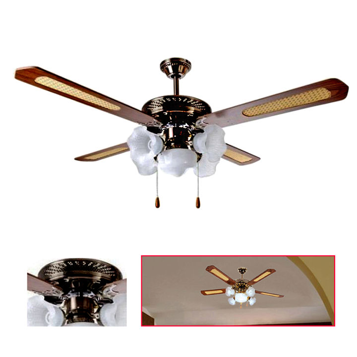 AMERICAN STAR CEILING FAN 5" WITH 5LIGHTS AND 4 BLADES JCF-4B5L-A ...