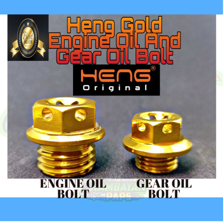 HENG GOLD ENGINE OIL BOLT AND GEAR OIL BOLT SET THAILAND (H0NDA ...