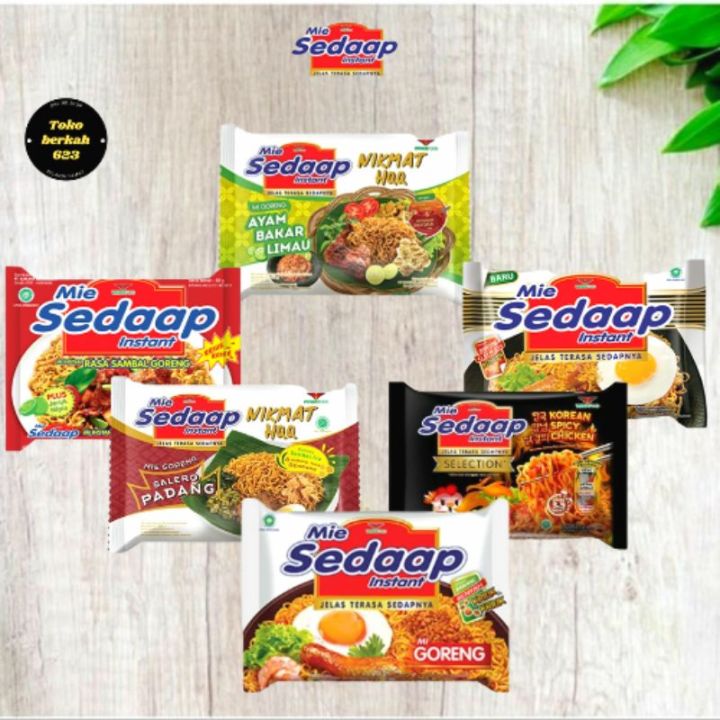 Mie SEDAAP GORENG All Variant Spicy Chicken / Salero Padang / Sambal ...