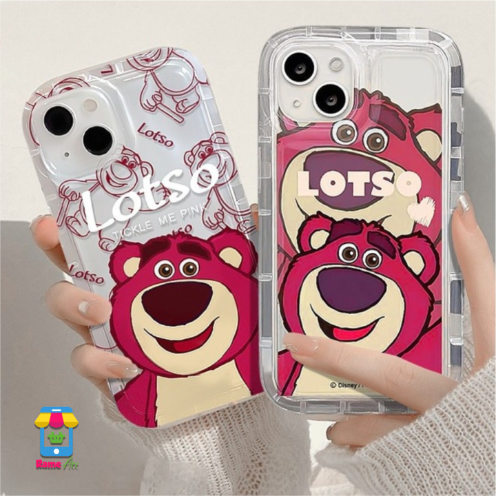 Softcase Bening motif bear karakter casing hp untuk VIVO Y02 Y12 Y11 Y15 Y17 Y15S Y01 Y16 Y02S ...