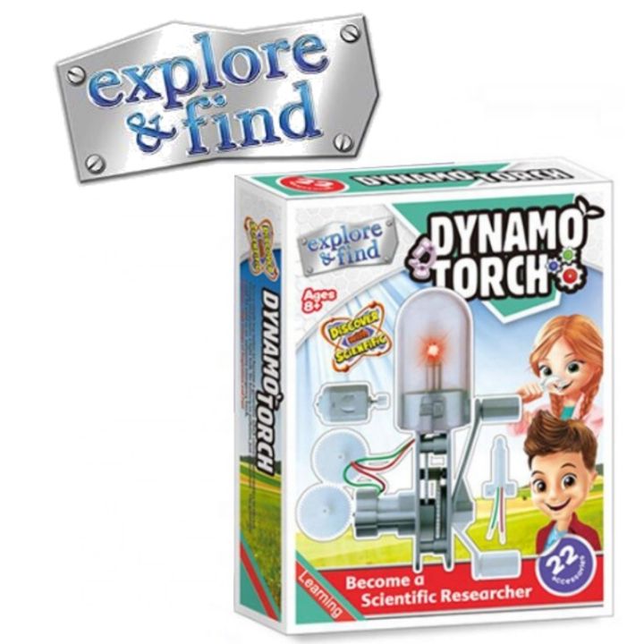 Kids Toys DIY Educational Science Kit Dynamo Torch Toy Motor to ...