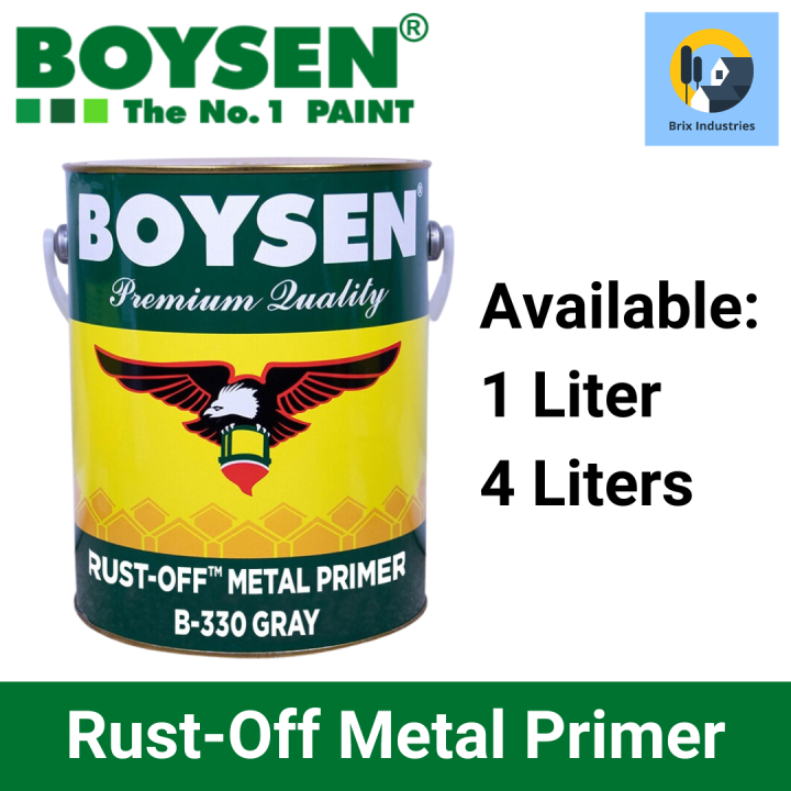 Boysen Rust-Off Gray Alkyd Metal Primer 1 or 4 Liters (Gallon) B-330 ...