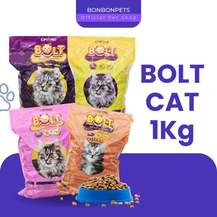 Bolt Makanan Kering Kucing 800gr Bolt 1kg Bol Donut Ikan Bulat Bolt ...