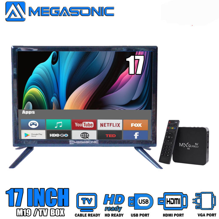 MEGASONIC M97-LED19 OR JMS 1917+ Smart TV BOX WITH 17 Inch Screen LED ...