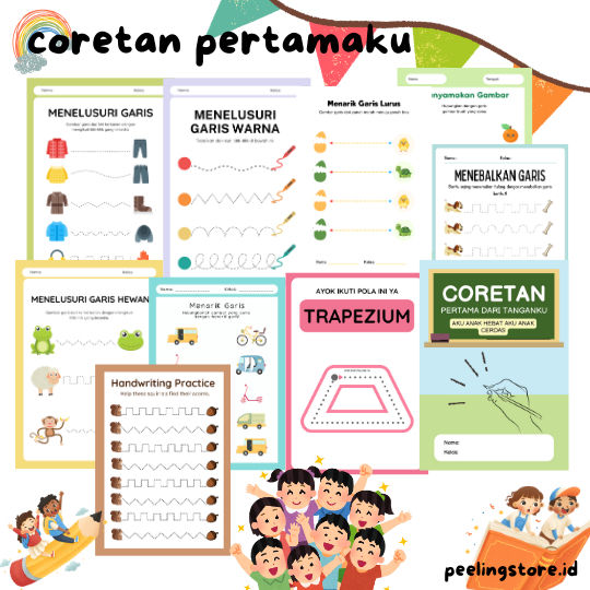 Buku Aktivitas Pertamaku Worksheet Anak Pra TK 2 3 4 Tahun Paud Buku ...