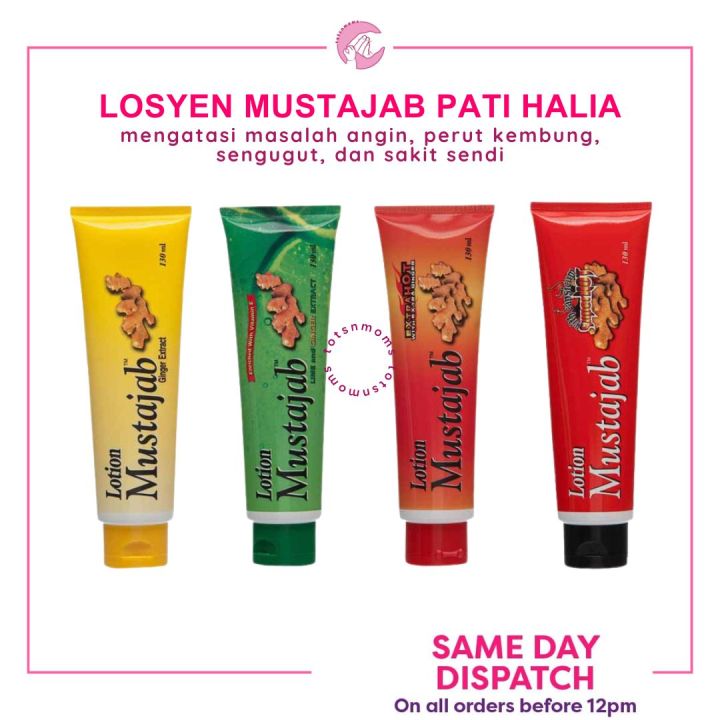 Dunia Herbs Losyen Mustajab Pati Halia 100% Original - 130ML | Lazada