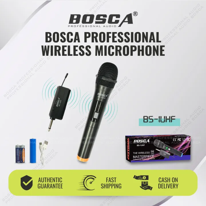 BOSCA Professional Wireless Microphone BS-1UHF | Lazada PH