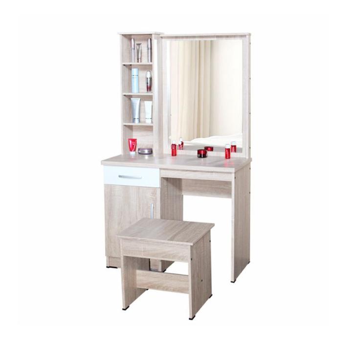 Meja Rias Lunar MR 531 Oak Kaca Besar - Khusus Jabodetabek | Lazada ...