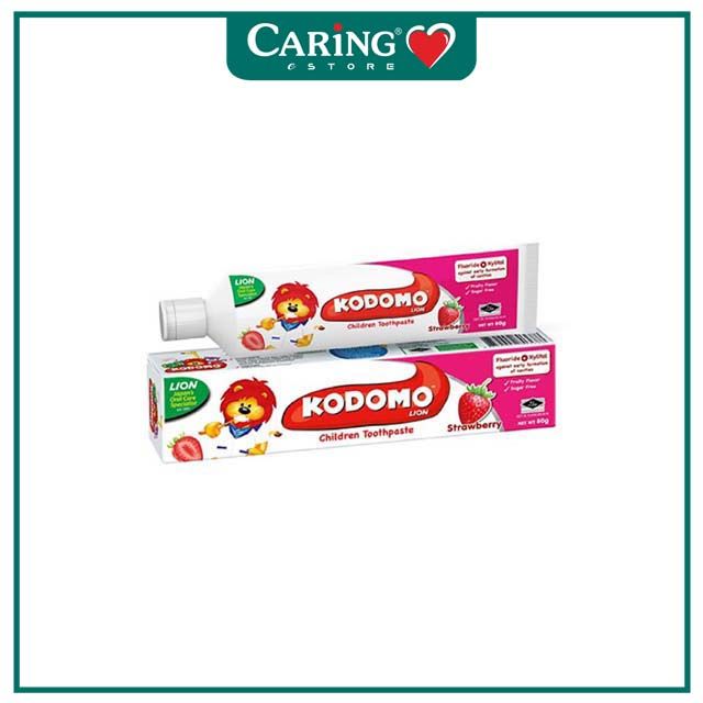 KODOMO LION CHILDREN TOOTHPASTE STRAWBERRY 80G | Lazada