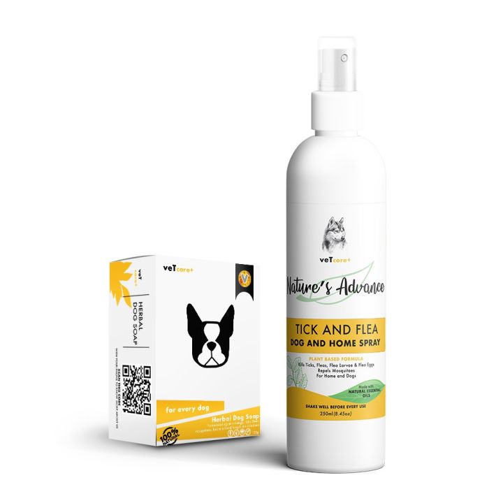 Vet Core+ Tick and Flea Spray with Free Vet Core Soap | Lazada PH