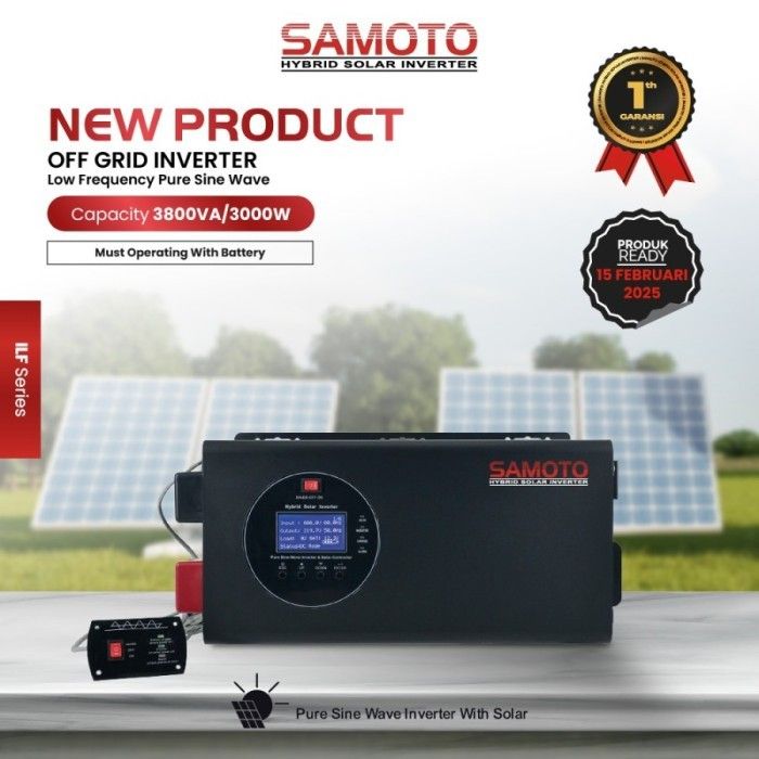 Inverter SAMOTO ILF3800 Off Grid Low Frequency Pure Sinewave 12V 3800VA ...