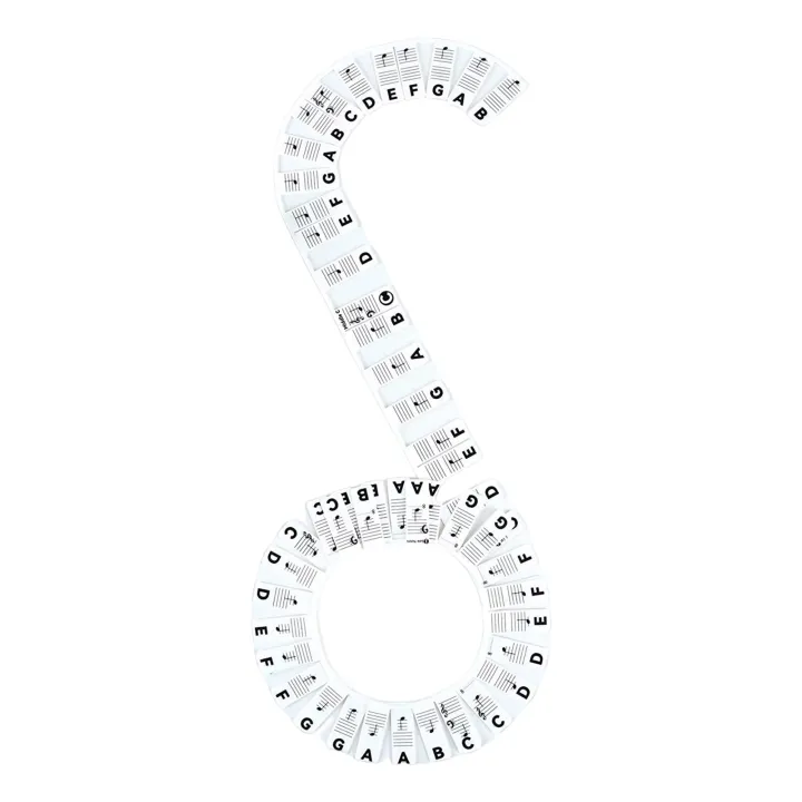 Sanwood®1 Bộ 88 phím đàn piano ghi chú hướng dẫn với treble bass có thể ...