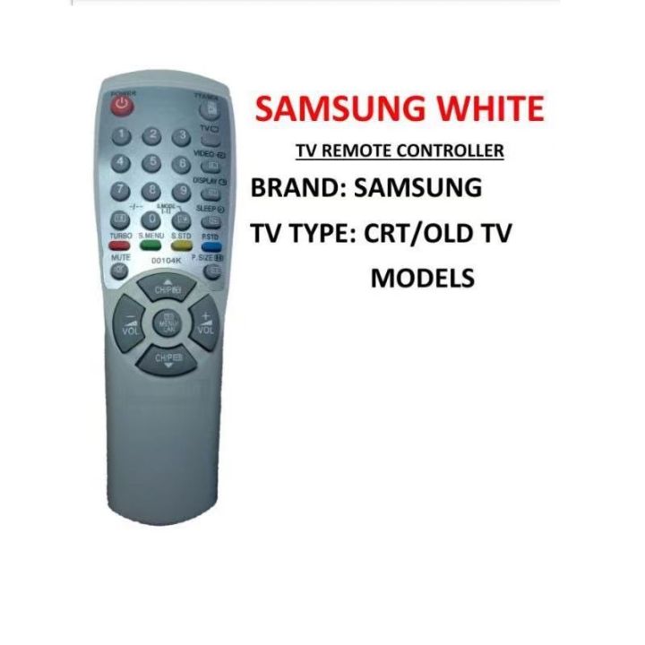 SAMSUNG TV REMOTE CONTROLLER FOR CRT TV OR OLD TV MODELS | Lazada PH