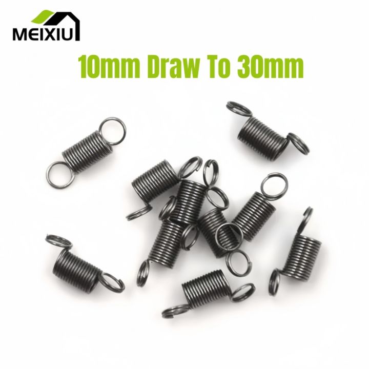 10pcs/lot 10mm Draw To 30mm Stainless Steel Small Tension Spring With ...