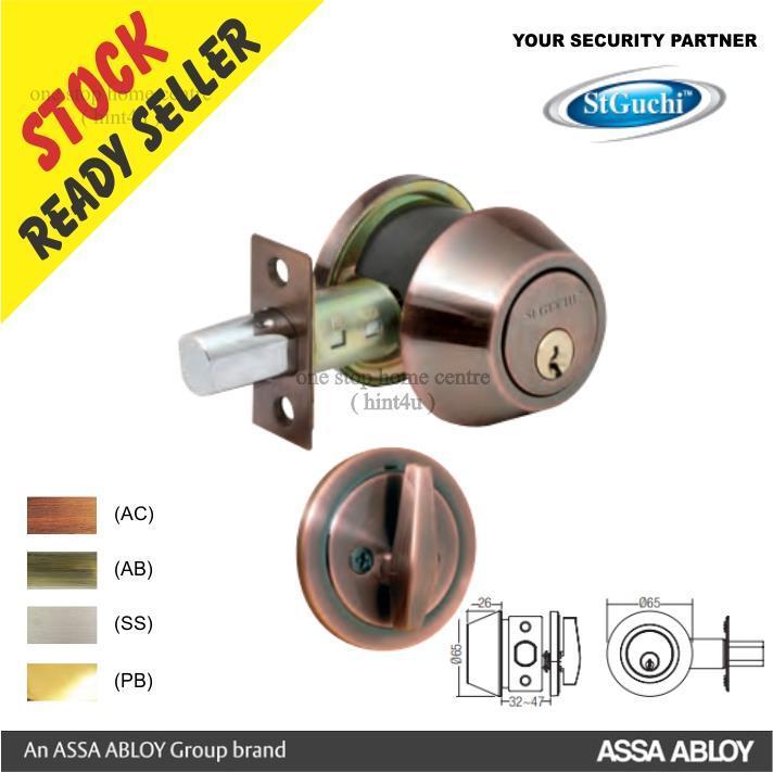 ST GUCHI SGDB D261/271/281/291SINGLE DEADBOLT DEAD BOLT LOCK | Lazada