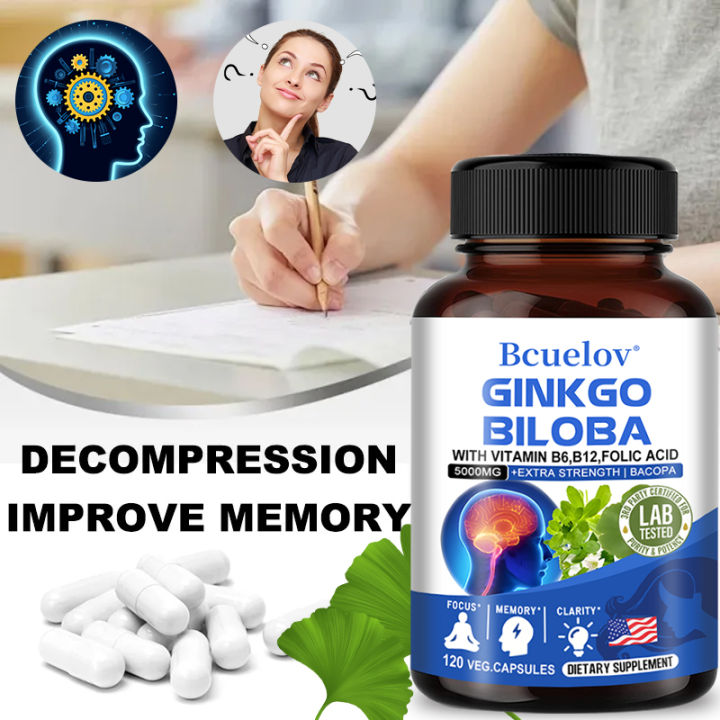 Brain health supplement-contains Ginkgo biloba extract to improve ...