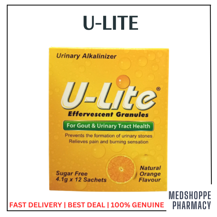 U-lite Effervescent Granules 4.1g x 12 Sachets [For Gout & Urinary ...