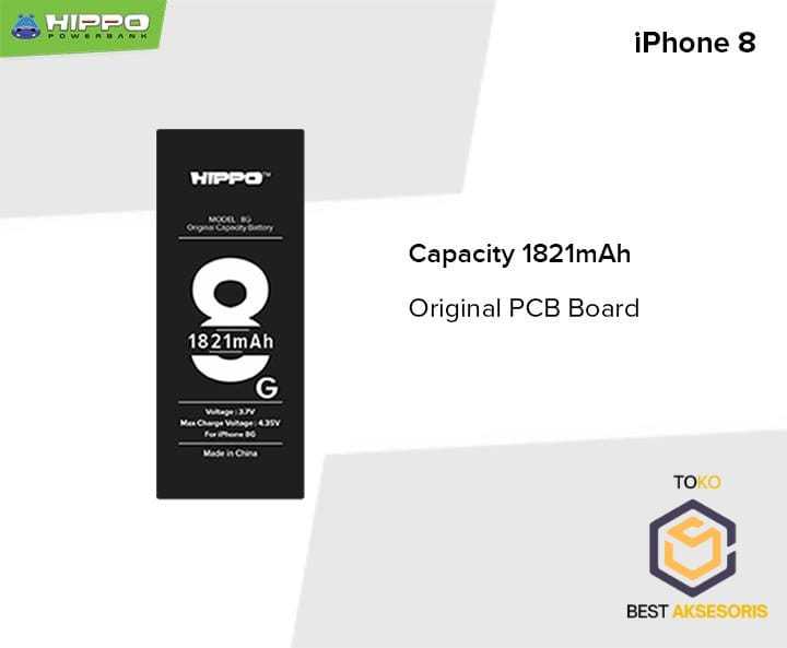 Hippo Iphone 8 1821mAh Batre Baterai Battery Original | Lazada Indonesia