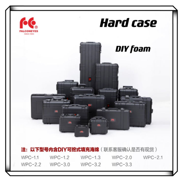 Hard case for lighting camera lens protect case with DIY foam inside ...