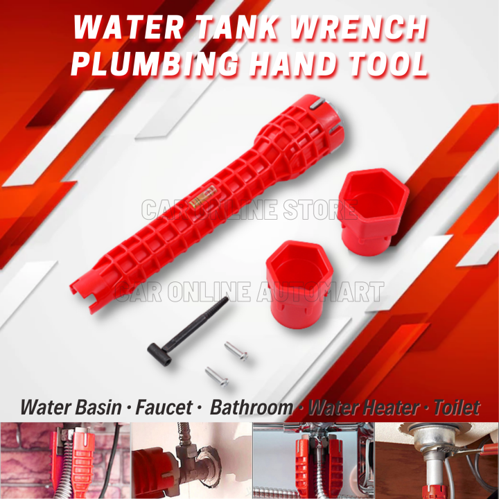 8in1 Multipurpose Flume Opener Wrench Plumbing Tool Faucet Sink Basin ...