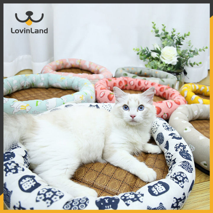 [Lovinland] Pet Summer Pet Litter Cat Litter Pet Mat Kennel Round ...