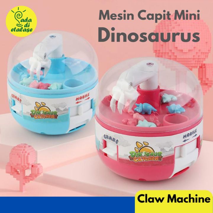 Mainan Mesin Capit Mini Boneka Dinosaurus Claw Machine Mainan Anak ...