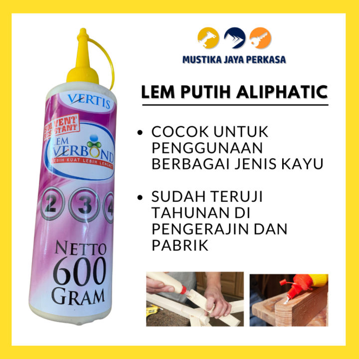 Lem Kayu Putih Aliphatic Super Kuat Power Glue Lem PVC | Lazada Indonesia