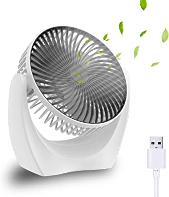Mini USB Desk Fan Better Cooling Perfect,Strong Airflow Whisper Quiet ...