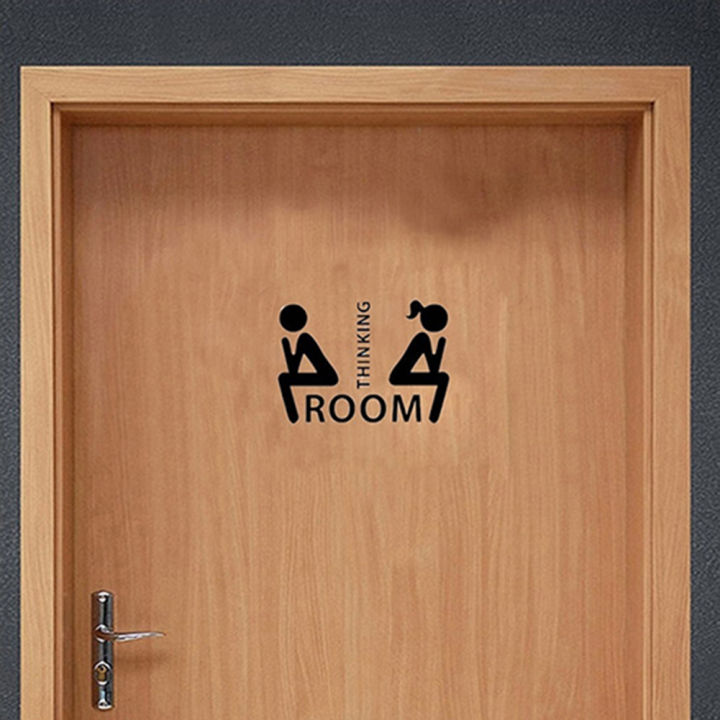 Greenbox Creative Man Woman Pattern Washroom Toilet WC Bathroom Door ...