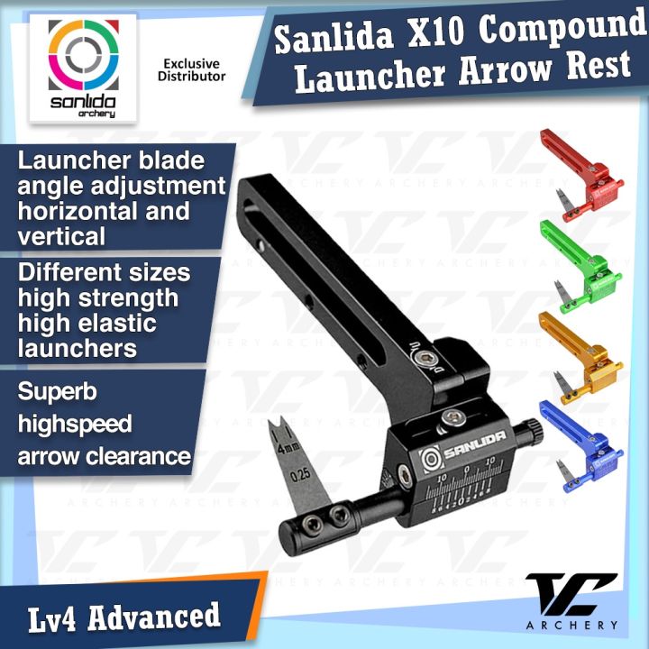 V Club Archery Sanlida X10 Compound Launcher Arrow Rest - Micro ...