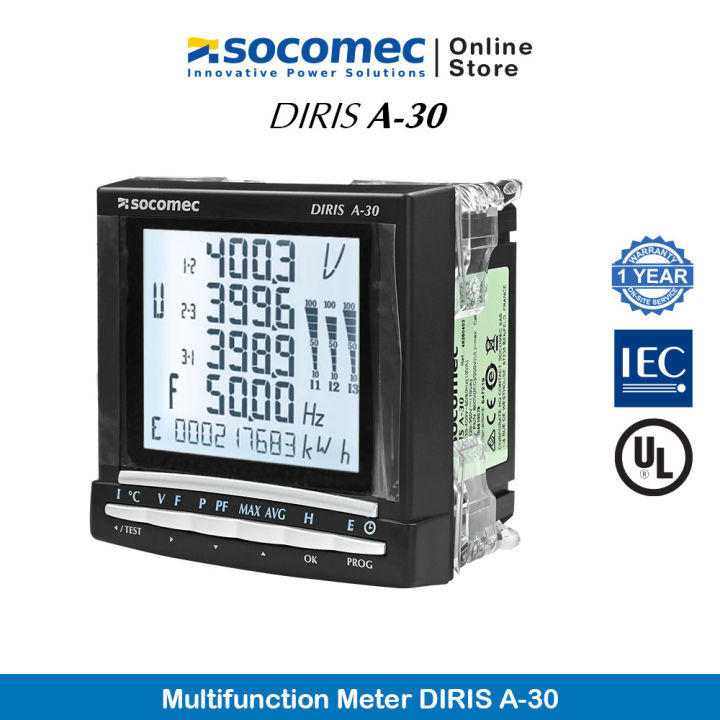 Socomec Multifunction Meter DIRIS A-30 | 48250403 | Socomec | Lazada.co.th