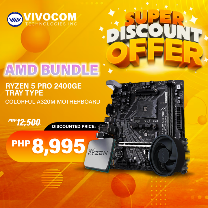 AMD RYZEN 5 PRO 2400GE TRAY TYPE 6-Core 3.4 GHz (3.9 GHz Max Boost ...