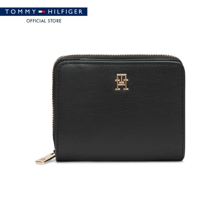 Tommy Hilfiger กระเป๋าสตางค์ ผู้หญิง รุ่น AW0AW17742 BDS - สีดำ ...
