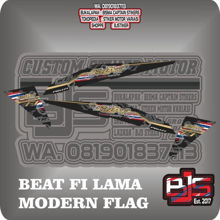 striping beat fi lama modern flag v2 | Lazada Indonesia