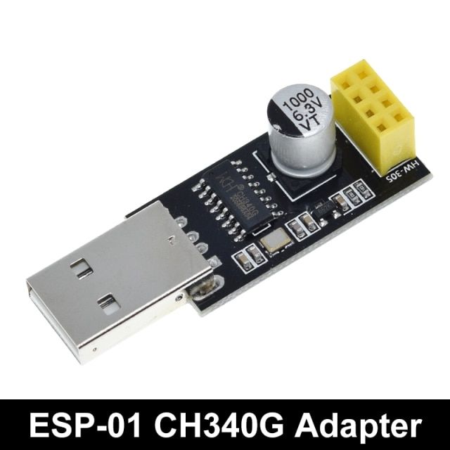 Esp01 Programmer Adapter Uart Gpio0 Esp 01 Adaptater Esp8266 Ch340g Usb To Esp8266 Serial