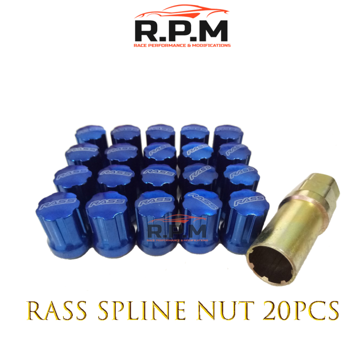 Spline M12X1.5 Nut Lock Nut Wheel Nut Sport Rim Skru Tayar Kereta Tayar ...