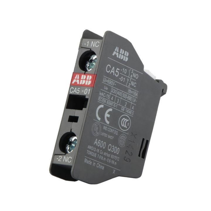 {Tai yong Electric} ABB AC contactor auxiliary contact annex CA5-01 1NC ...
