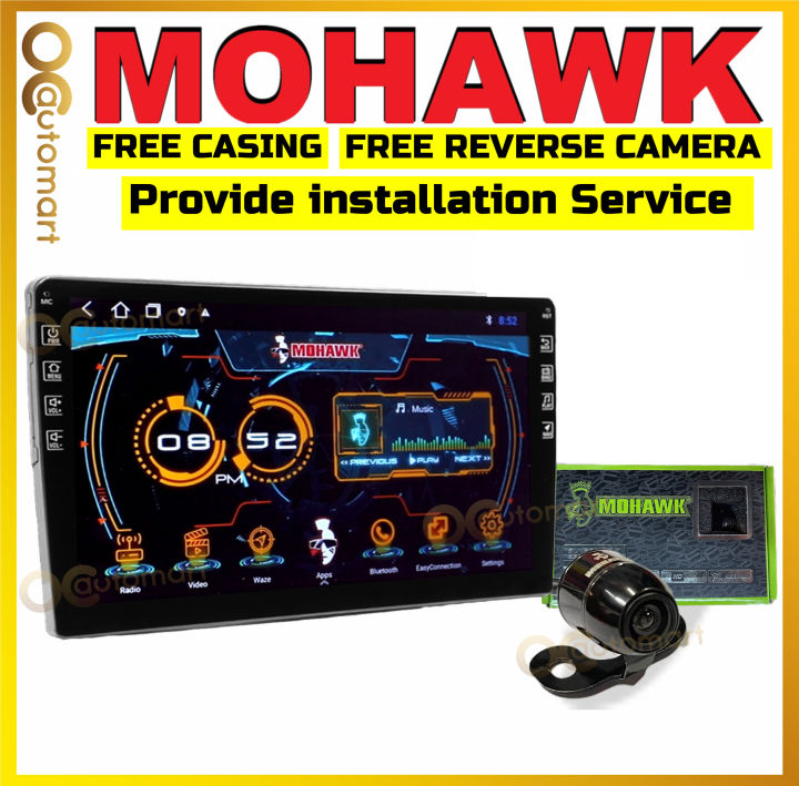 Mohawk FREE CASING + REVERSE CAMERA MS Series Car Android Player QLED 1 ...