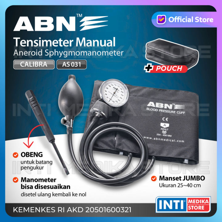 ABN - Tensimeter Aneroid CALIBRA Plus AS 031 | Tensi Manual Dewasa ...