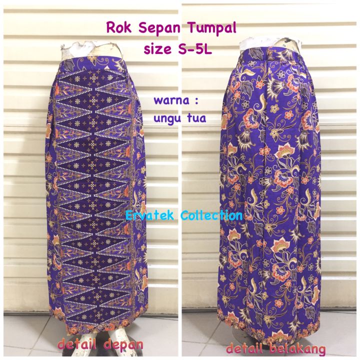 Rok Sepan Tumpal ST38 Bawahan Batik Betawi Motif Pucuk Rebung / Bawahan ...