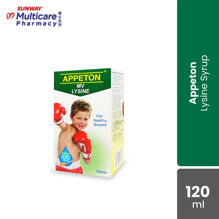 Appeton Multivitamin Syrup with Lysine (120ml) | Lazada