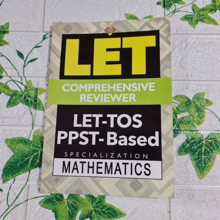 LET Comprehensive Reviewer LET - TOS PPST-Based MATHEMATICS | Lazada PH