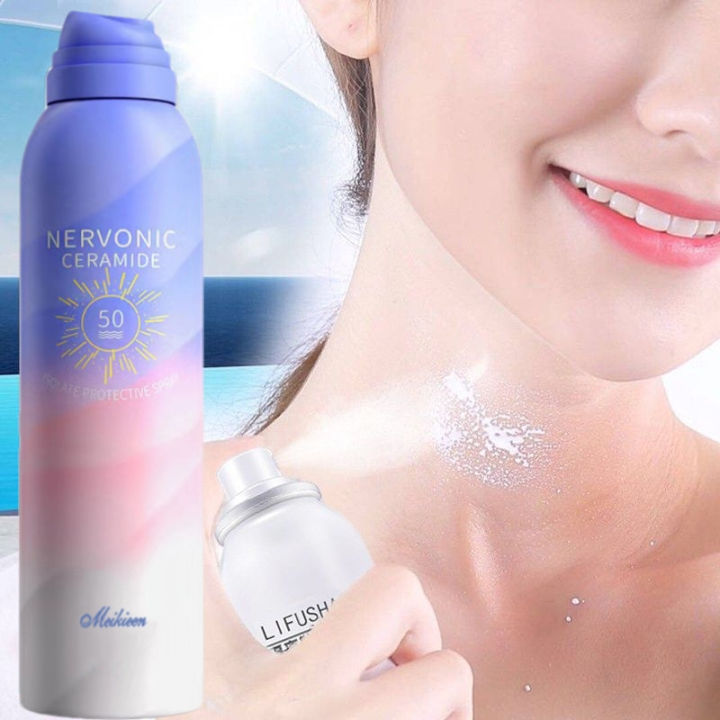 Whitening Sunscreen Spray for Face and Body SPF50 PA+++ UV Isolation ...