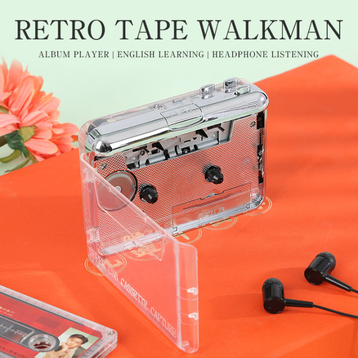 Classic full transparent shell tape cassette to MP3 cassette to MP3 ...