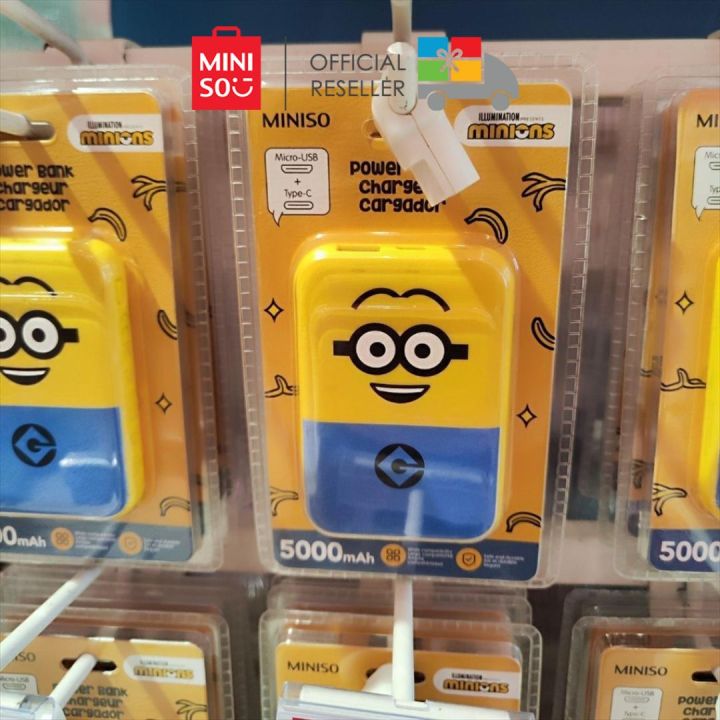 MINISO x MINIONS Powerbank 5000 - 10000 MAH | Lazada Indonesia