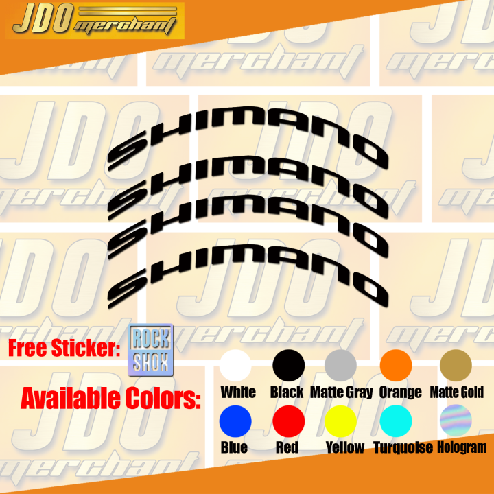 Shimano Bike Rim Stickers Decals Vinyl 26 27.5 29er | Lazada PH