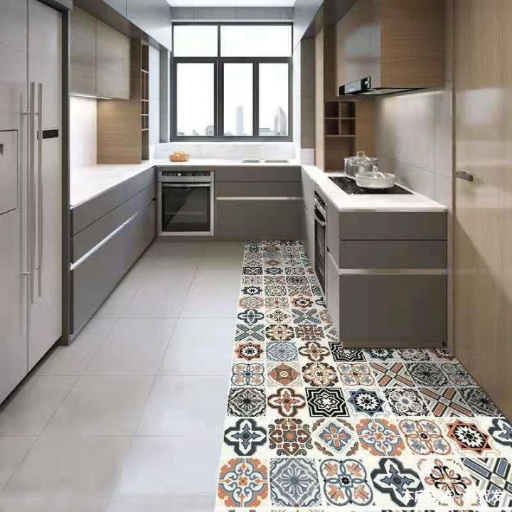KYk PVC 5Meter Tile Floor Sticker Mosaic Vinyl Toilet Sticker ...